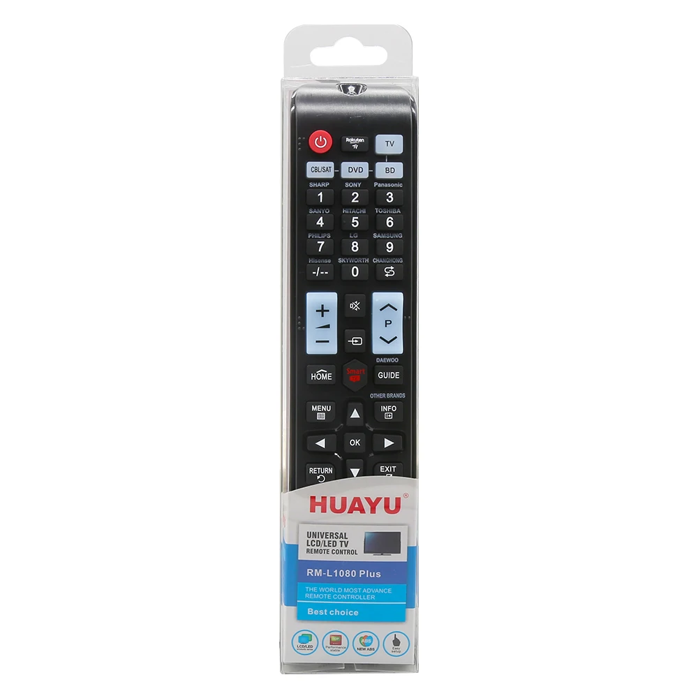 HUAYU RM-L1080 Plus - Universal Remote Control for TV & More