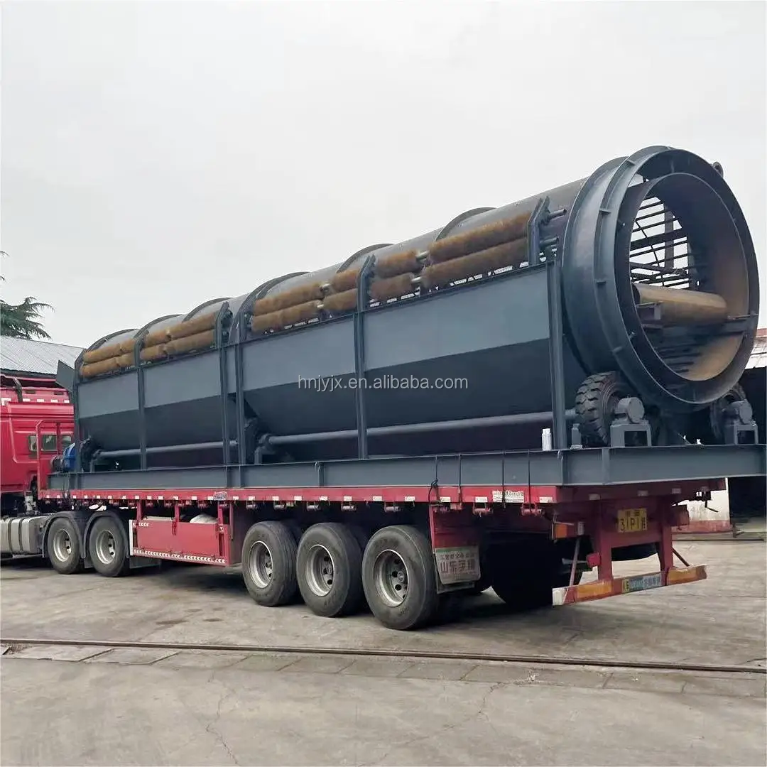 Sand Stone Rotary Drum Screening Machine - Mobile Trommel Screen ...