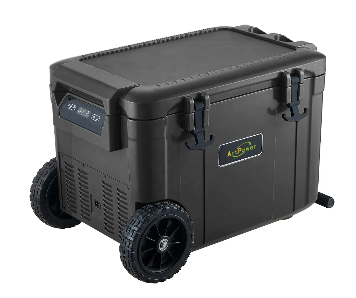 45l Black Camping Car Cooler Box Portable Fridge Freezer Refrigerator ...