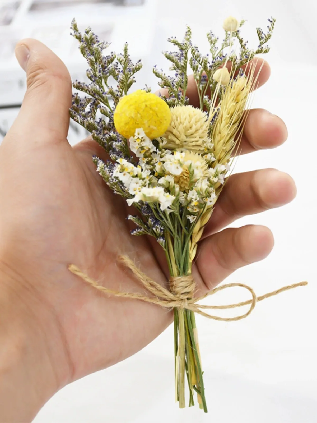 Fresh Mini Dried Flower Bouquet Bohemian Cute Bouquet For Room ...