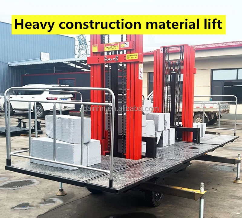 6 Meter Lift Scaffolding 500kg Hydraulic Electric Lift Mobile Material ...