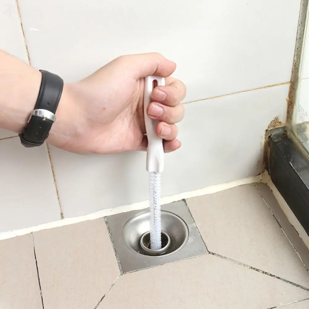 Long Tube Stainless Steel Sink Drain Overflow Cleaning Brush Drainage ...