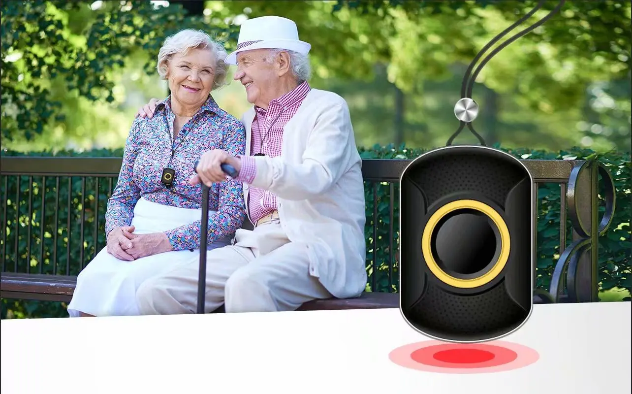 4G Plastic GPS Tracker Necklace - Dementia Listening Device