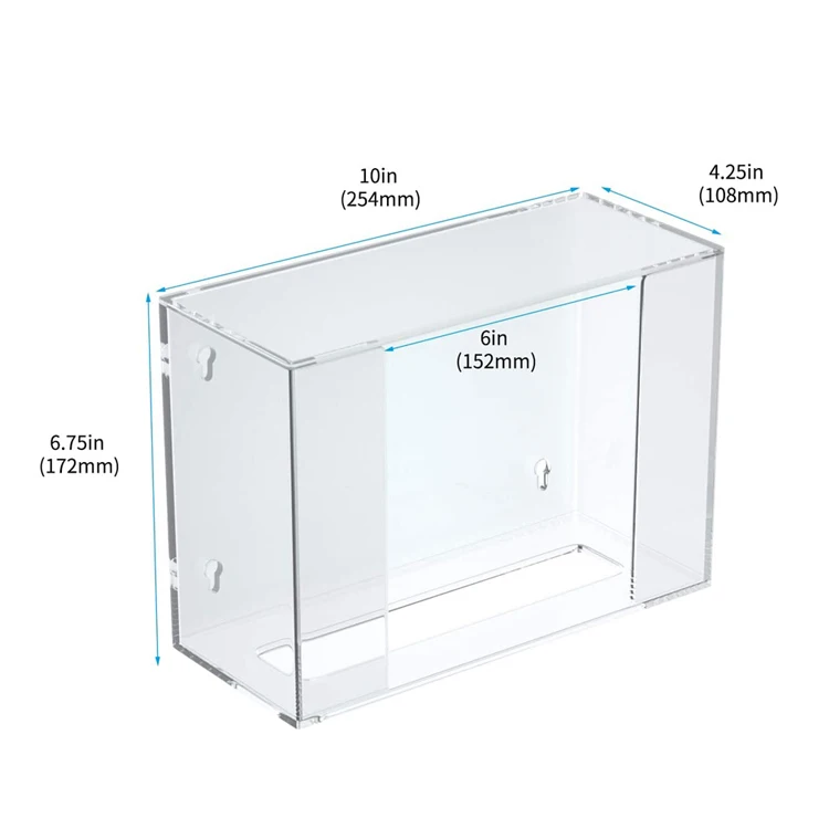 6 Compartments Acrylic Wall Mounted Ppe Isolation Station For Gowns ...