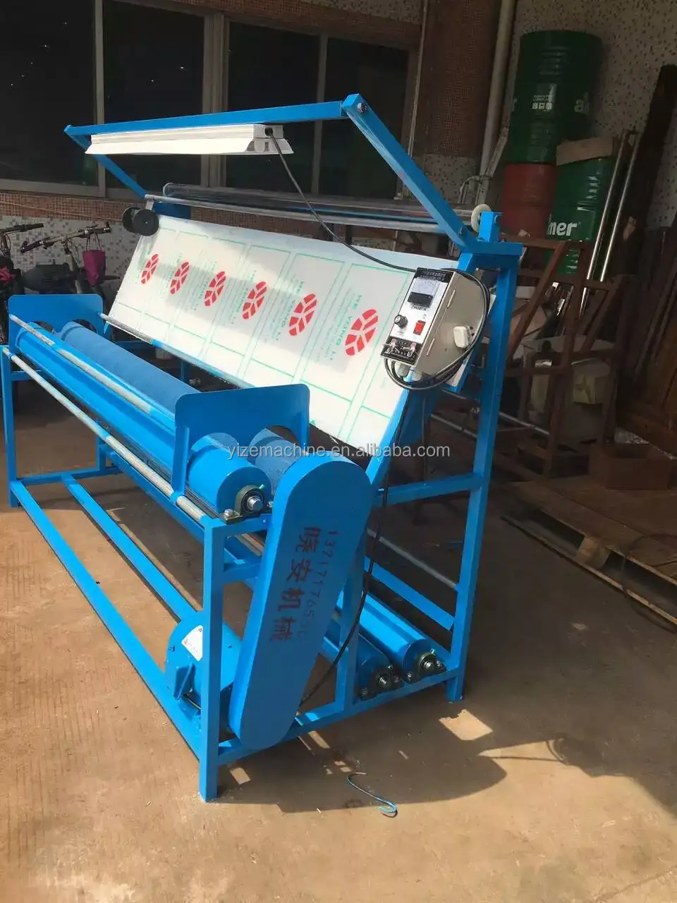 Automatic Fabric Roller Counter Measuring Winding Counting Machine ...