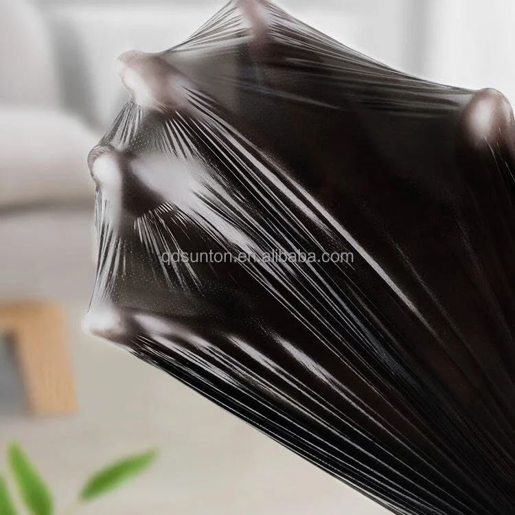 Custom Printed Black Ldpe Hdpe Plastic Bin Industrial Garbage Bag ...