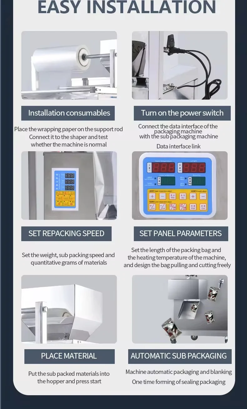 Fully Automatic Ice Cube Sachet Bag Filling & Sealing Machine