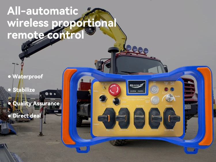 Wireless Remote Control Concrete Pump Truck Crane Hydraulic 5 Control ...