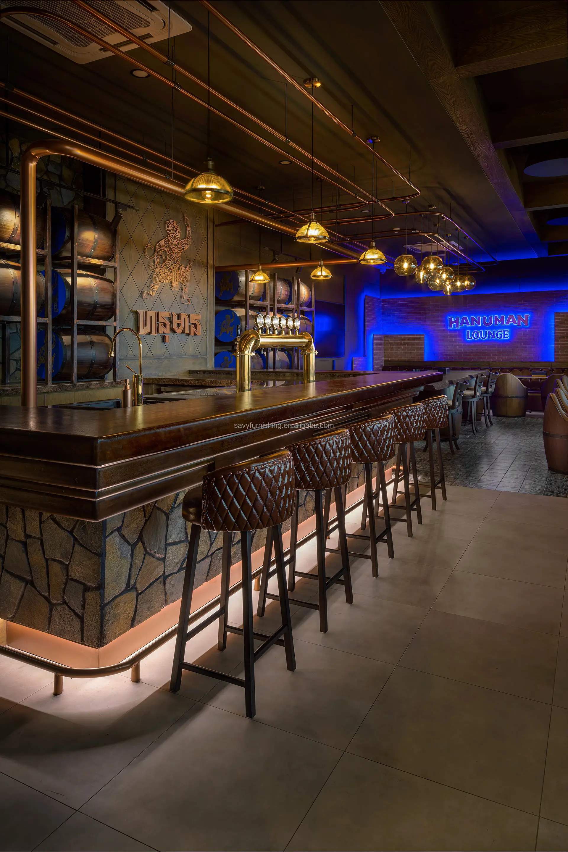 Rustic Beer Bar Counter Design Industrial Wine Drinking Bar Counter ...