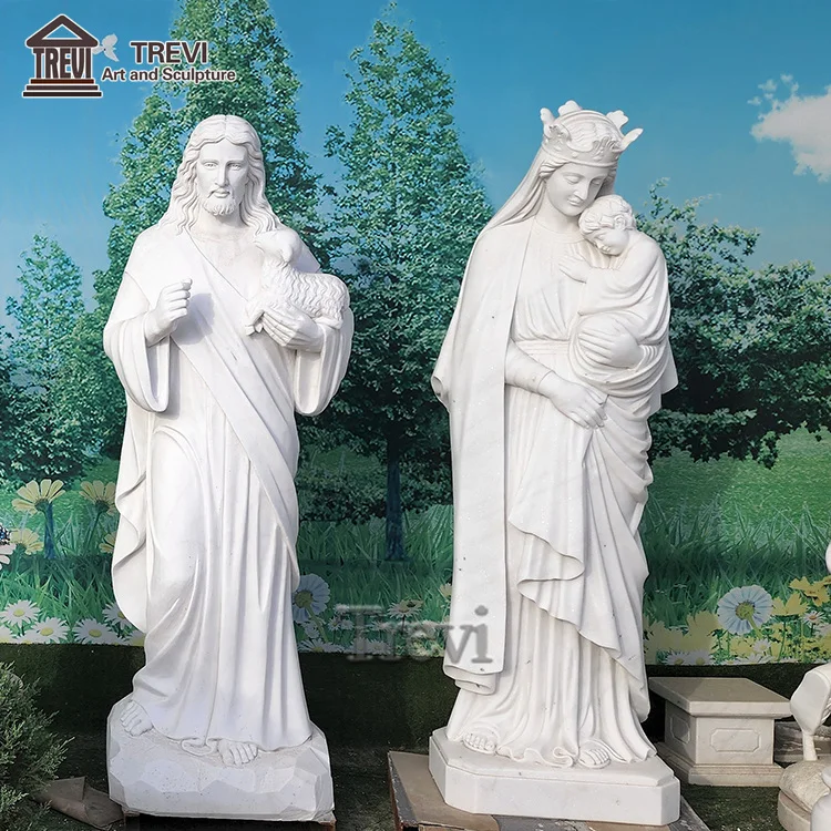 Life Size Marble Holy Family Sculpture Marble Religious Nativity Set ...
