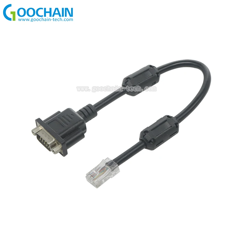 Rs232 Serial Db9 Male To Rj45 Male Console Cable - Buy Db9 To Rj45 8p8c ...