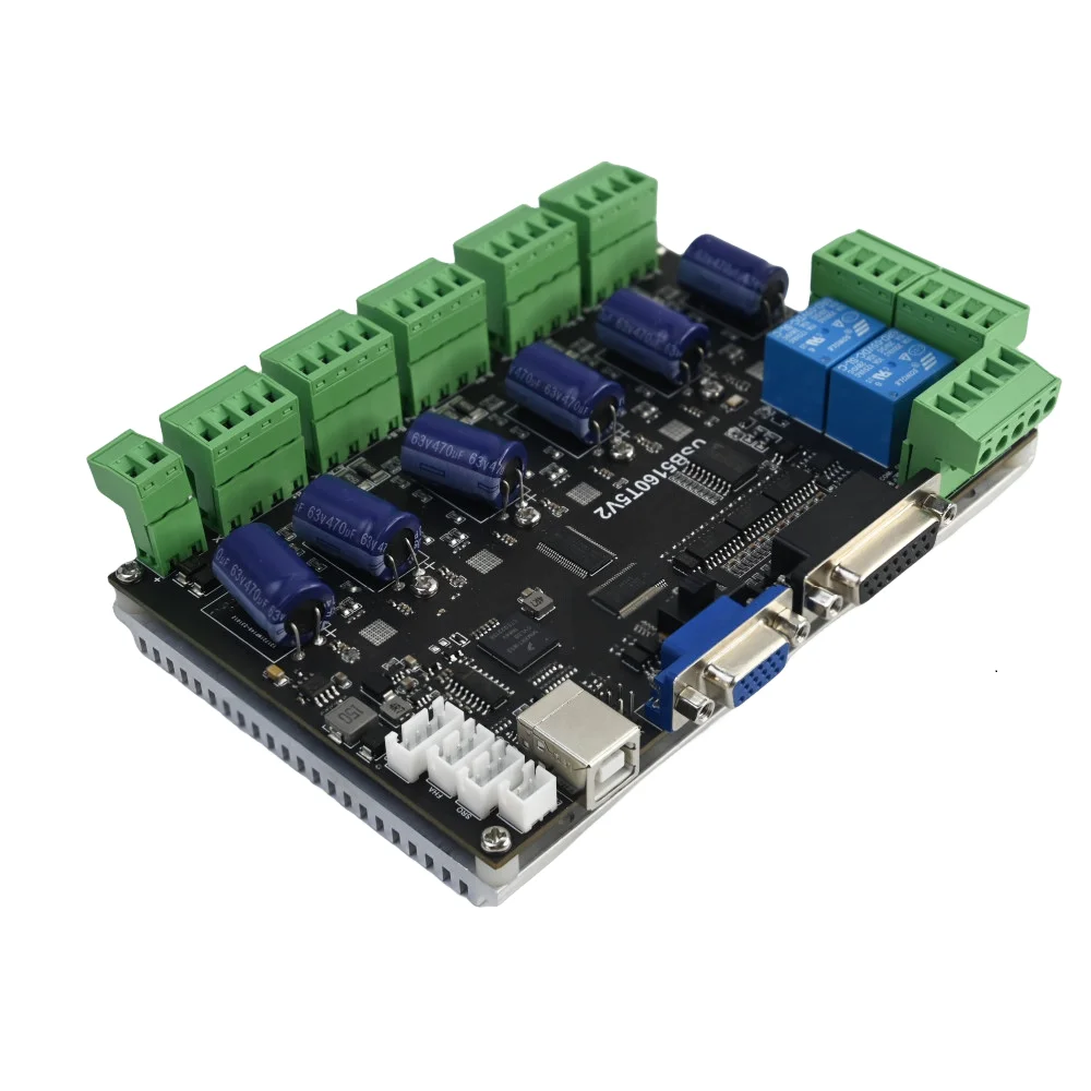 Full Cnc Controller Kit Stepper Motor Drivers With Integrated Mach3 Control Card 3/4/5/6 Axis ...