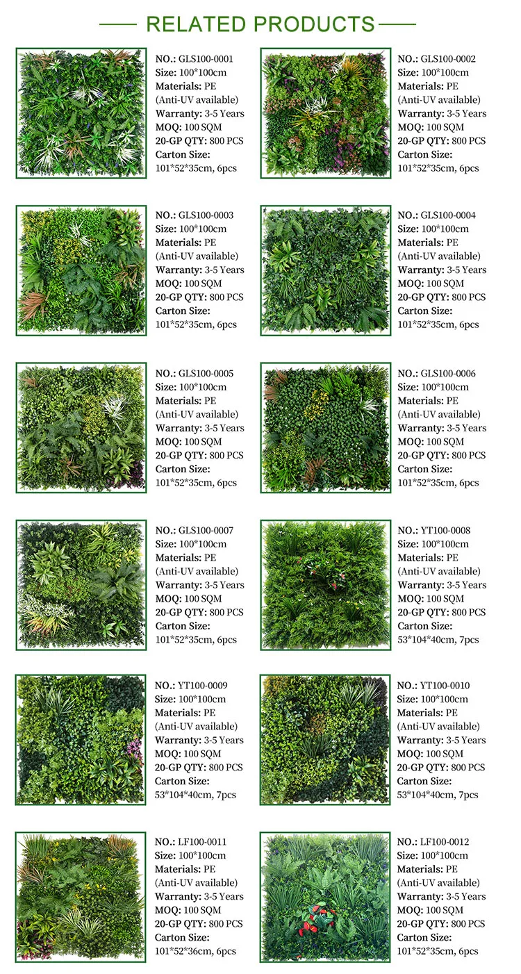 Uv Protection Foliage Boxwood Hedge Panel Artificial Plants Wall Faux ...