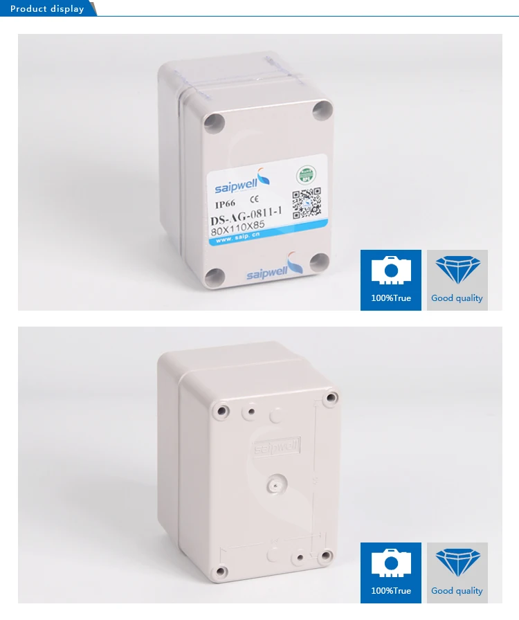 Saipwell IP66 Waterproof Enclosure Custom Enclosure Small Plastic ABS ...