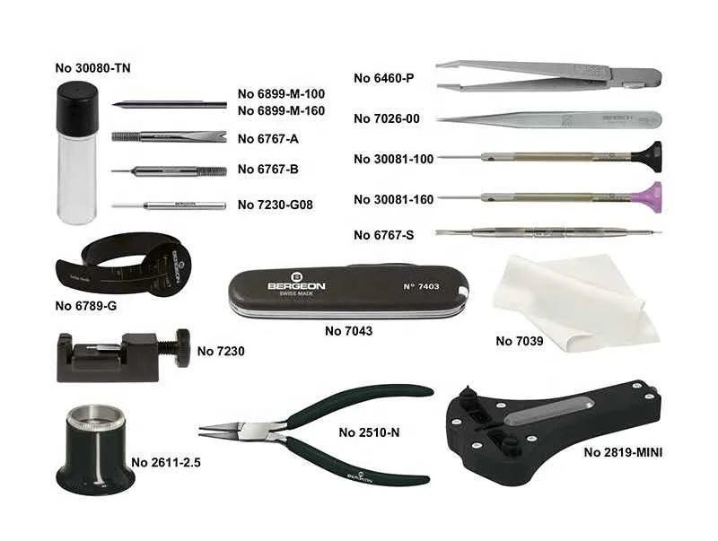 Professional Horlogemakers Gereedschap - BERGEON 7812 Tool Set