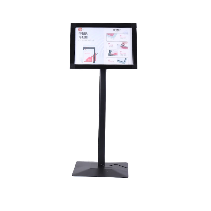 Menu Board Stand Led Poster Display Stand Aluminum Poster Display Stand ...