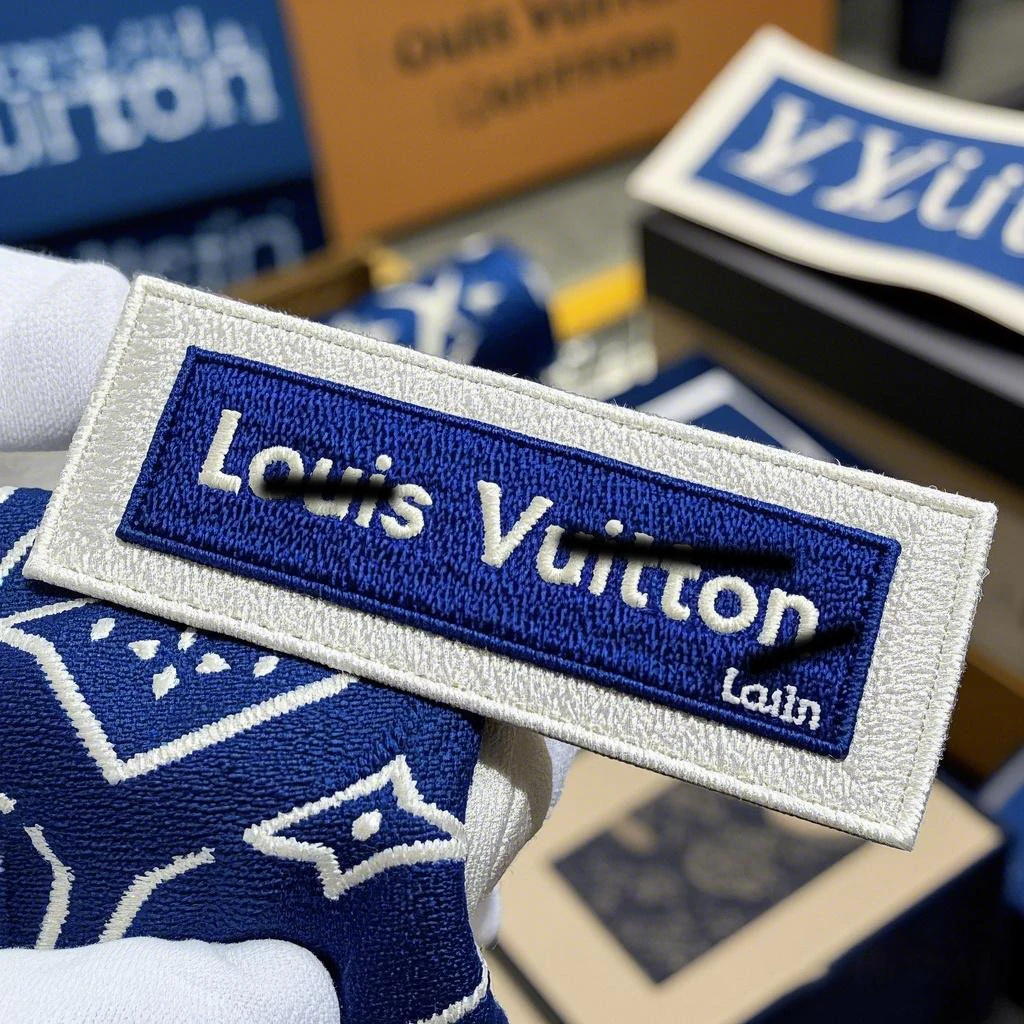 LU Custom Brand Designer PVC Embroidery Patches for Clothing