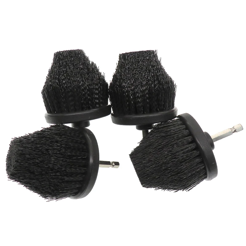 Black 2.5Inch Electric Conical Cleaning Brush Drill Cleaning Brush ...