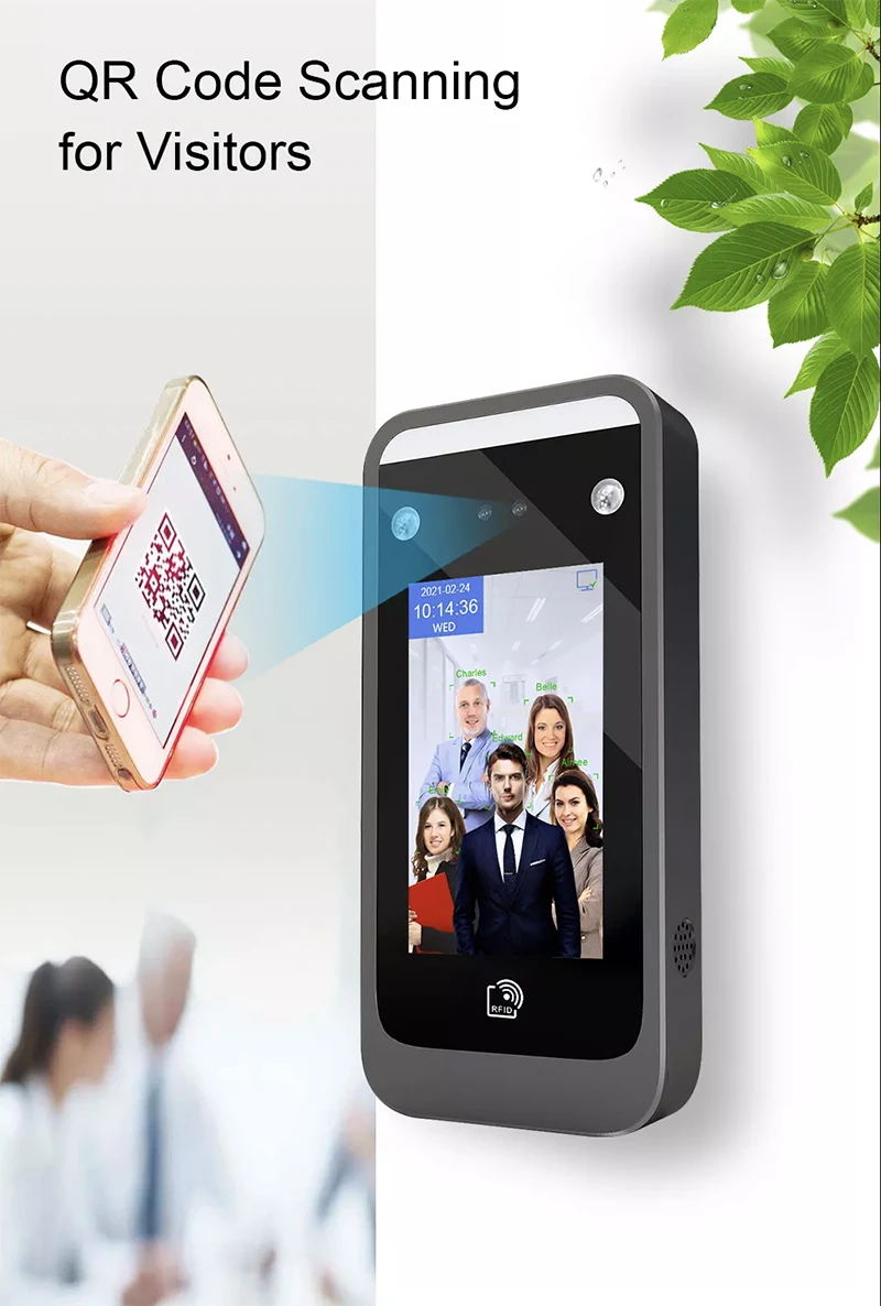 Dynamic Face Recognition Access Control Qr Code Reader And Time ...