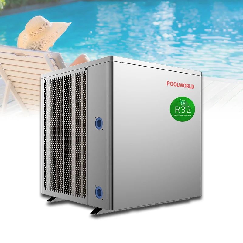 R32 Full Inverter compressor swimming pool heat pump air to water heat ...