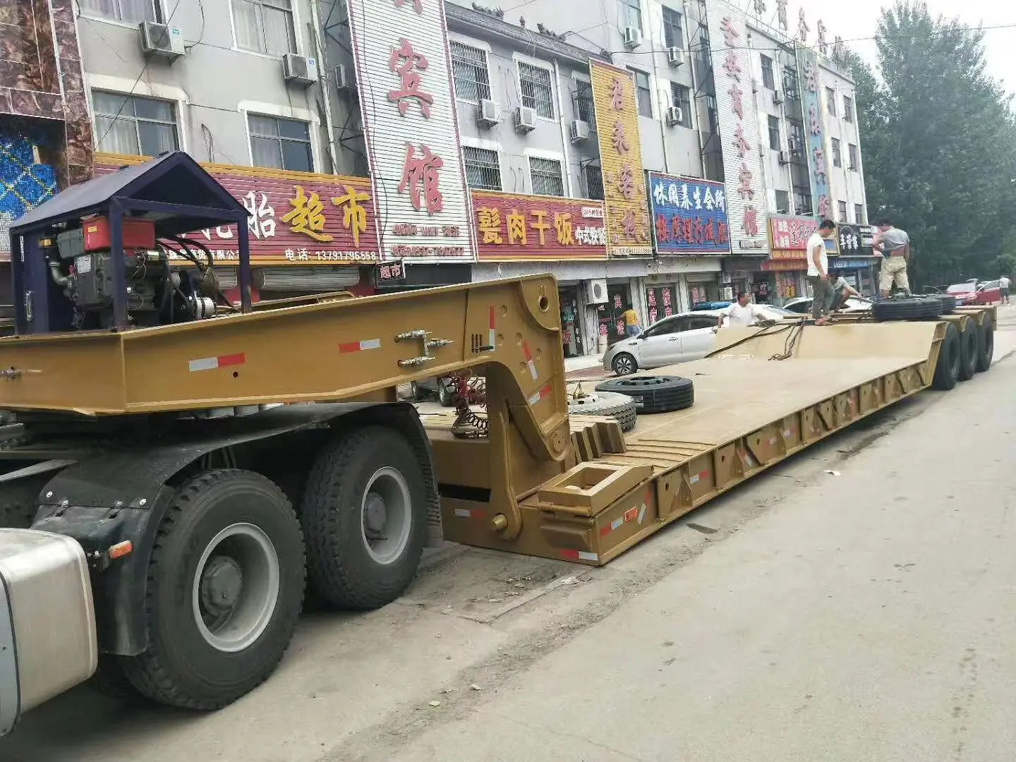 Extendable Modular Detachable Gooseneck Low Bed Semi Trailer With ...