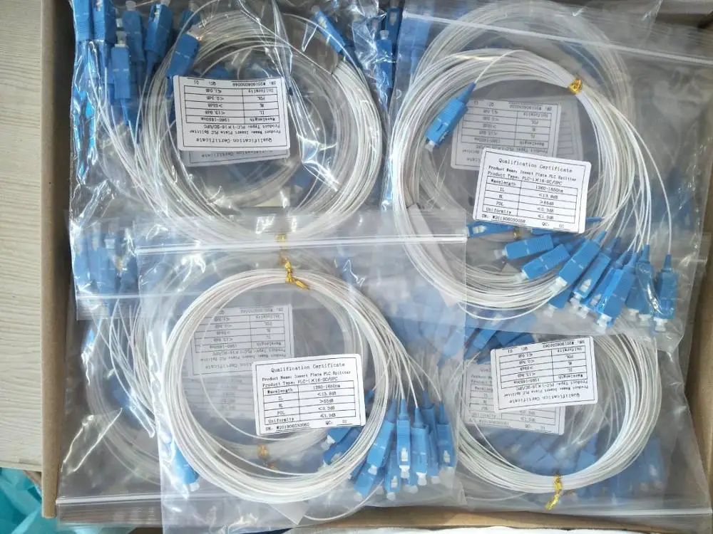 Fbt Splitter 2x2 Fiber Optic Spliter Sc/upc Mini 1*8 Optical Gpon Plc Splitter Sc Upc 1m 1x 8 0 ...