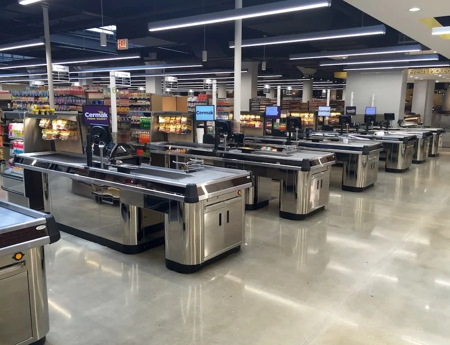 Supermarket Equipment Checkout Counter Cashier Table Convenience Store ...