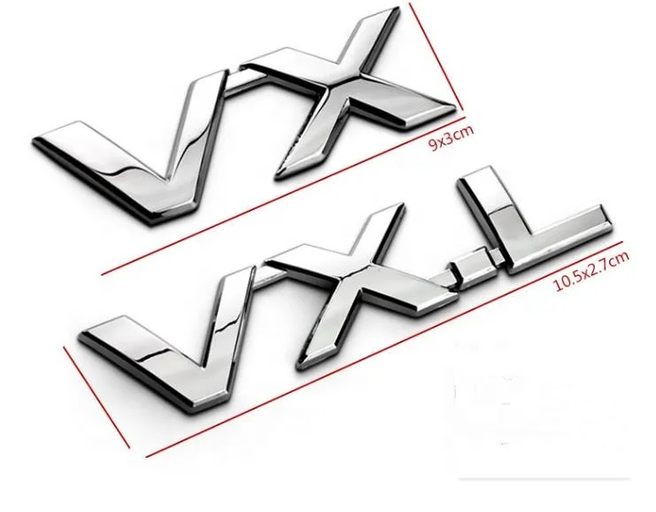 VXL,VX,TX,TXL Custom 3D Chrome Car Emblem Sticker for Toyota Prado