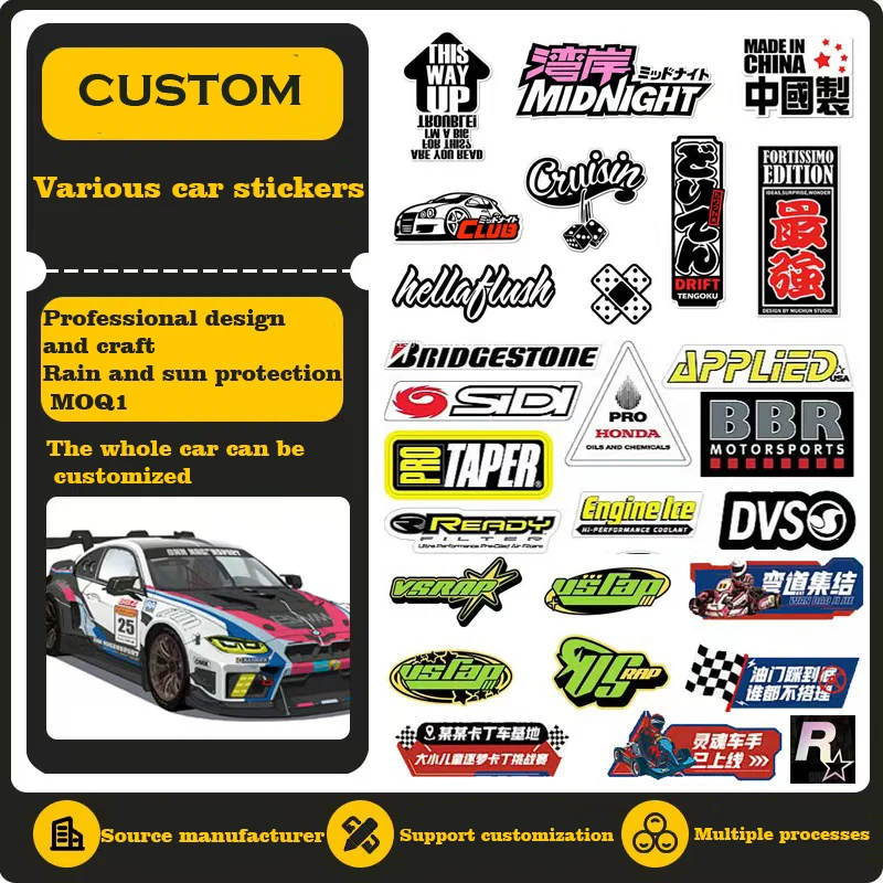 Custom Die Cut Logo Stickers - UV Resistant & Weatherproof