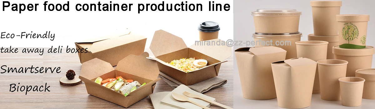 Fully Automatic Disposable Double Station Paper Lunch Box Machine ...