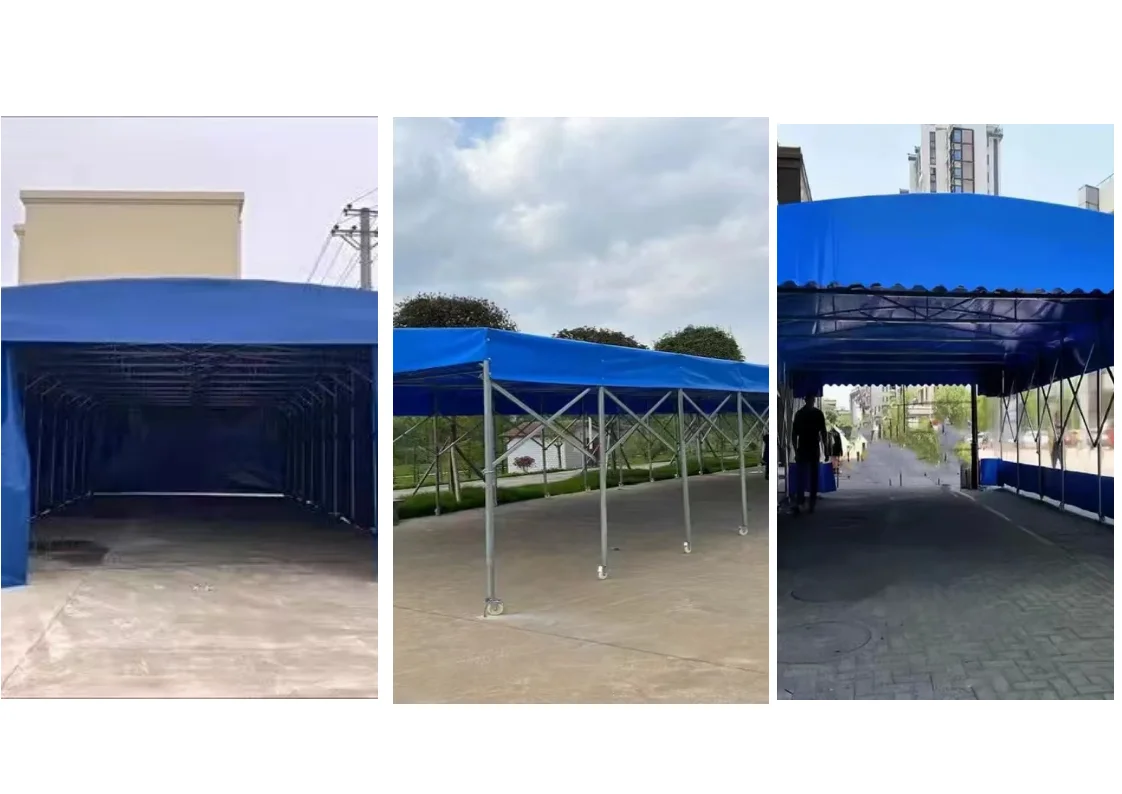 Outdoor Tent Pop - Movable Push-Pull Event Sliding Sunshade Canopy
