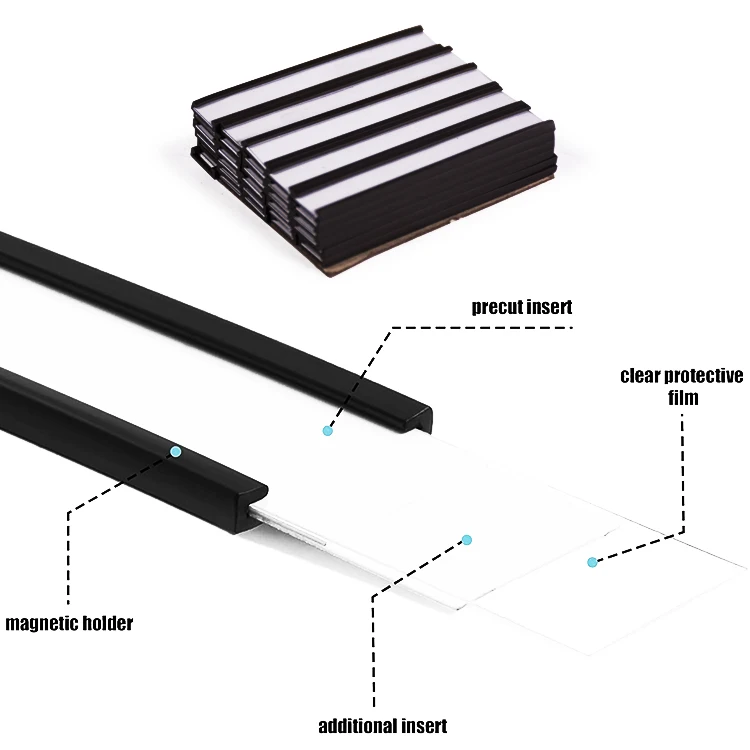 Magnetic Label Holders 4 X 2 Inch C Channel Sign Holders Magnetic Name ...