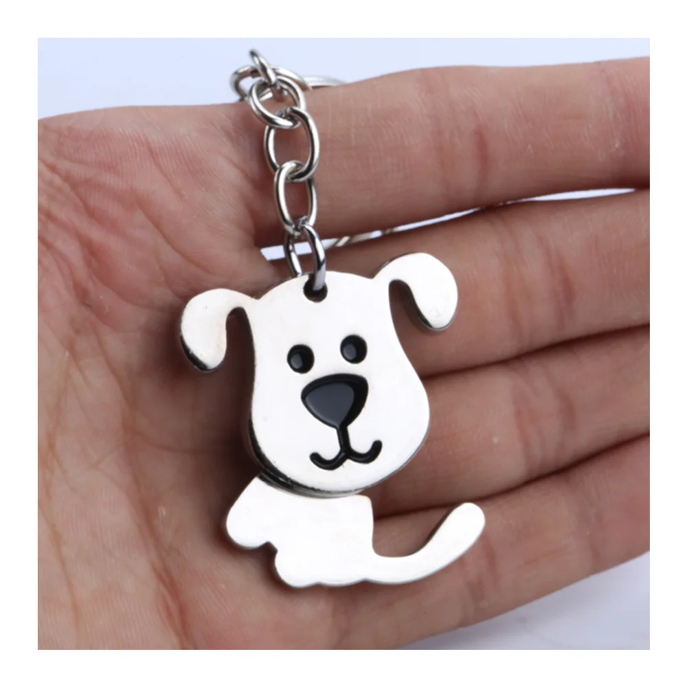 Zinc Alloy Cartoon Custom Shaking Head Cat And Dog Creative Key Chain ...