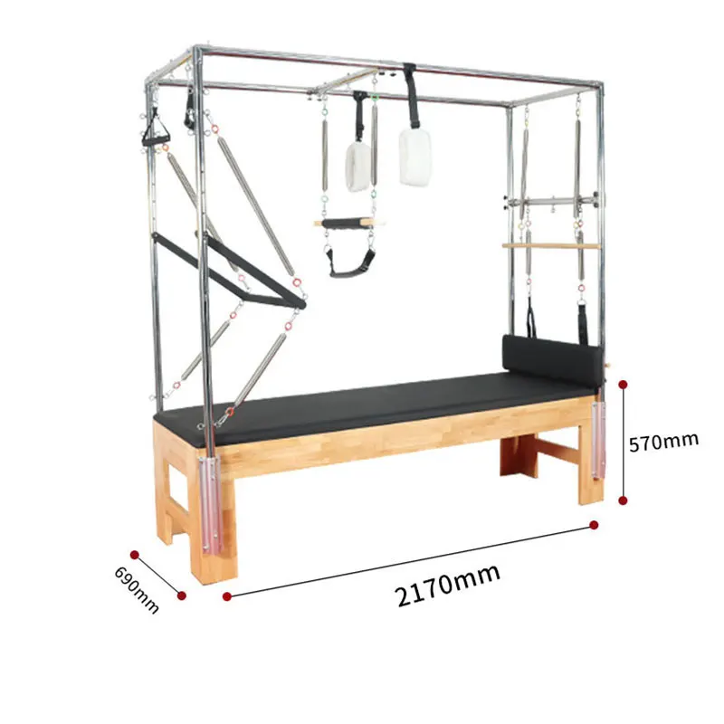 3 in 1 Maple Reformer Yoga Pilates Equipment - Full Trapeze Gym Fitness