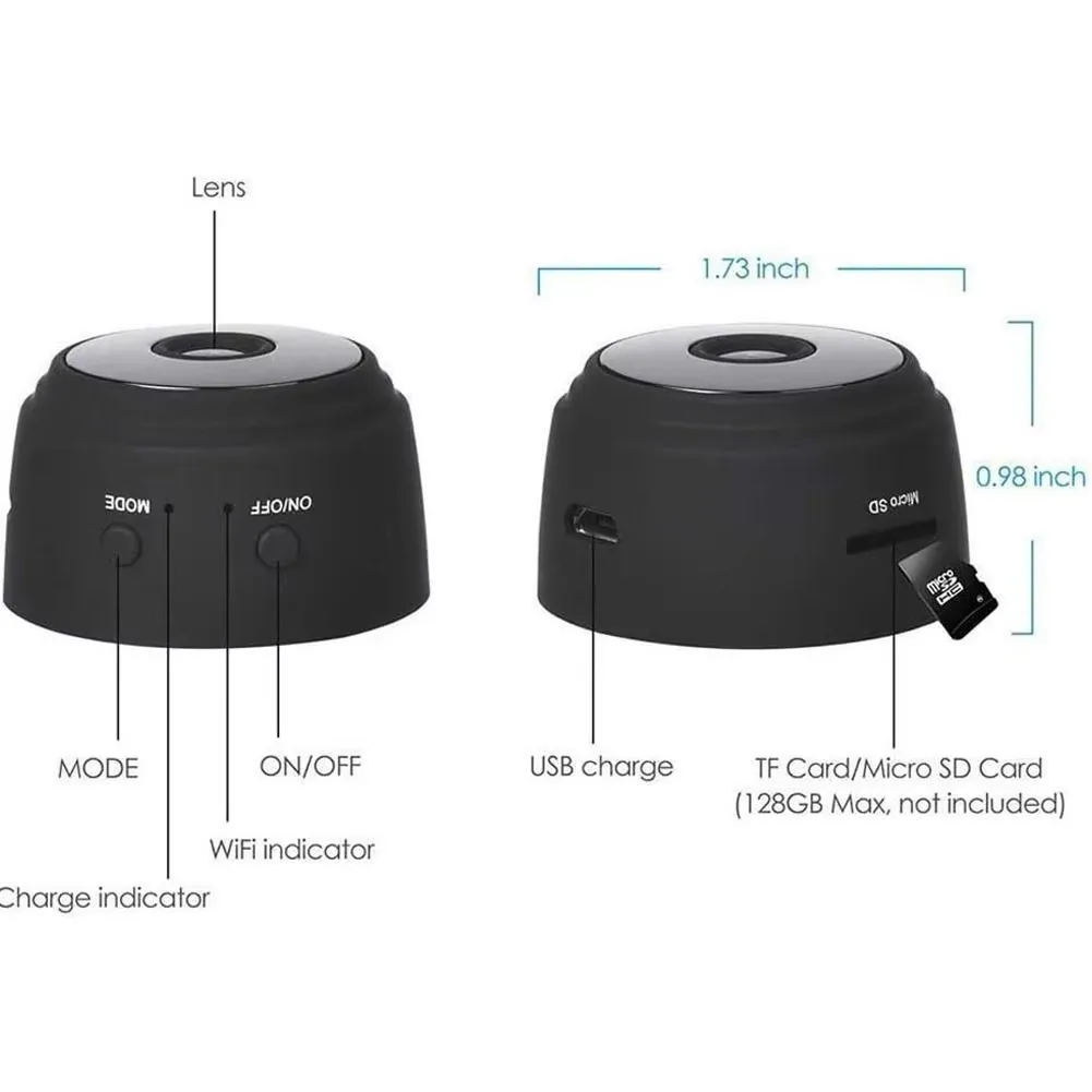 A9 Mini Camera - 1080p HD Wireless IP Camera with Night Vision