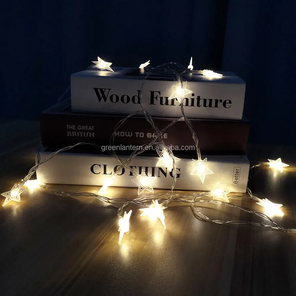 Twinkle Star LED Fairy Lights AA Battery Powered Warm White Colorful ...