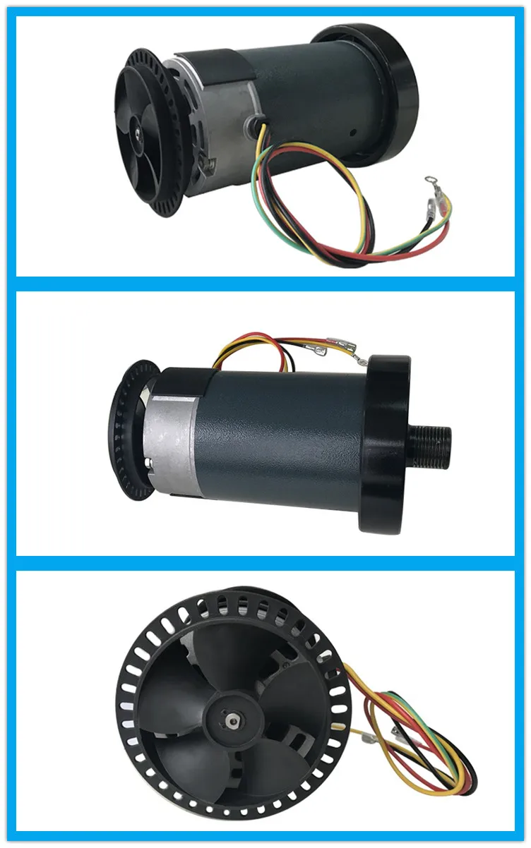 1HP Treadmill Brushed DC Motor 180V 750W - Permanent Magnet Gear Motor ...