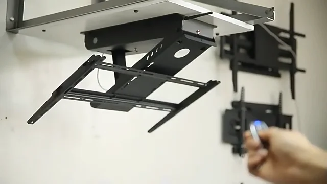 Charmount Electric Remote Control Motorized Flip Down Ceiling Tv Mount ...