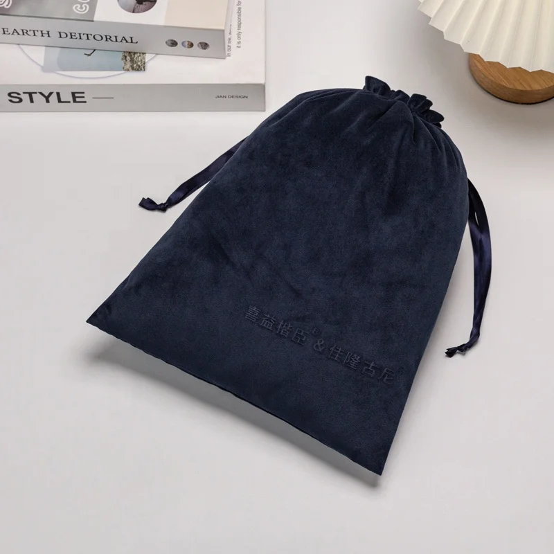Custom Large Velvet Dust Pouch for Shoe Handbag Packaging Super Soft ...