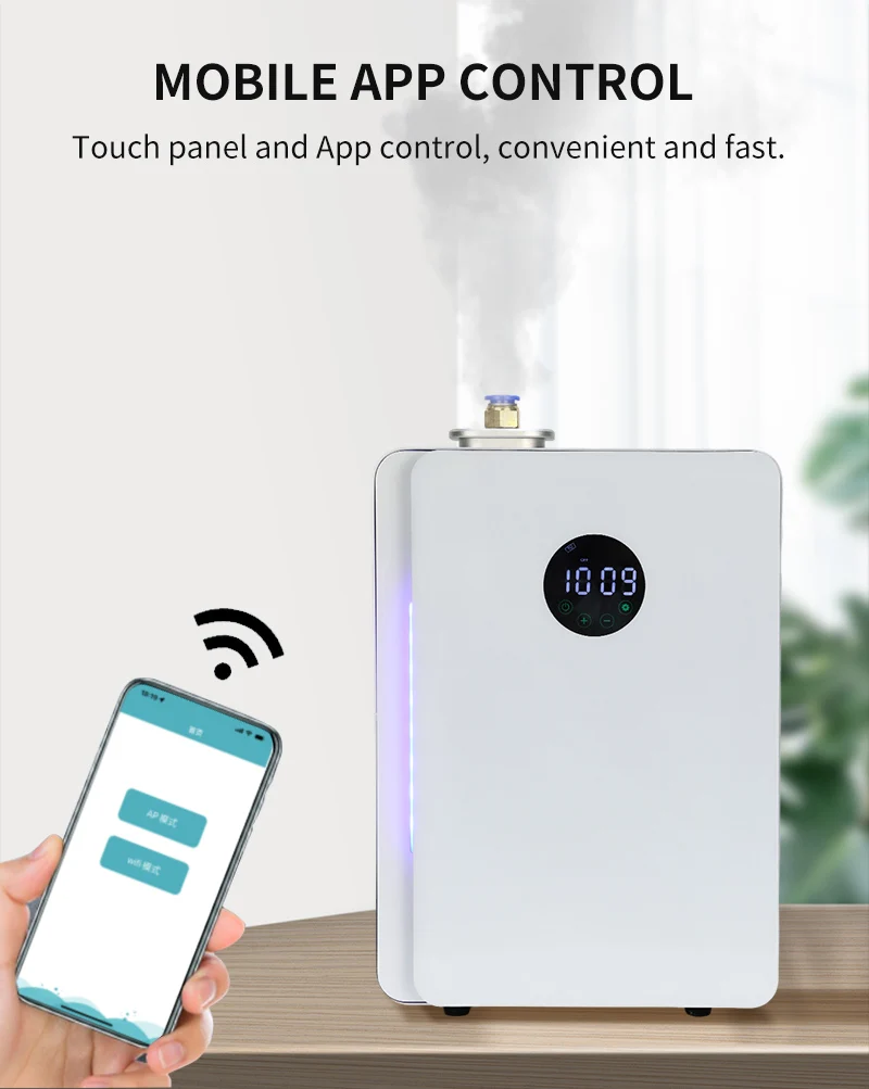 Professional 500ml Essential Oil Diffuser Battery Powered Wall Mounted ...