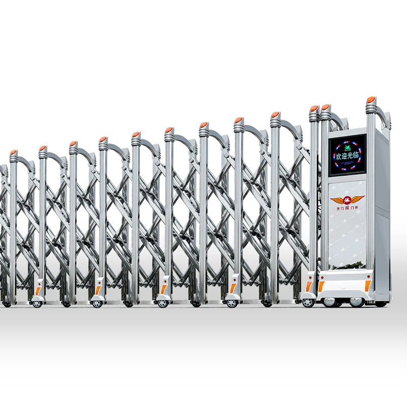 Stainless Steel Electric Retractable Door Composite Driveway Entrance ...