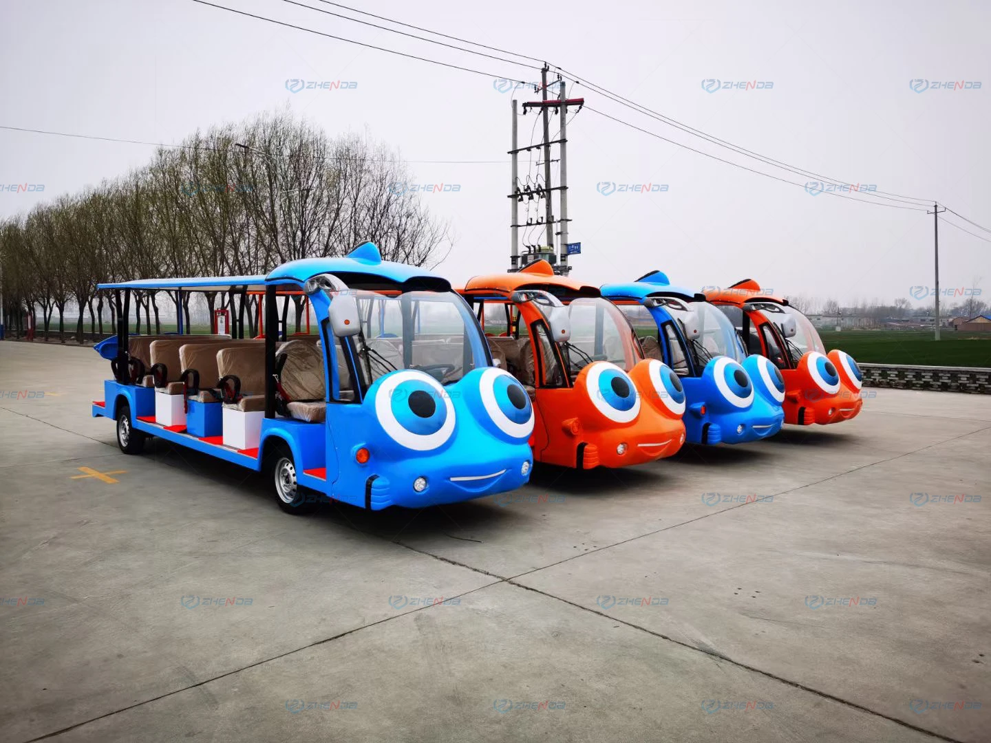 Multiple Seats Tourist Electric Shuttle Bus Chinese Cheap Mini Electric ...