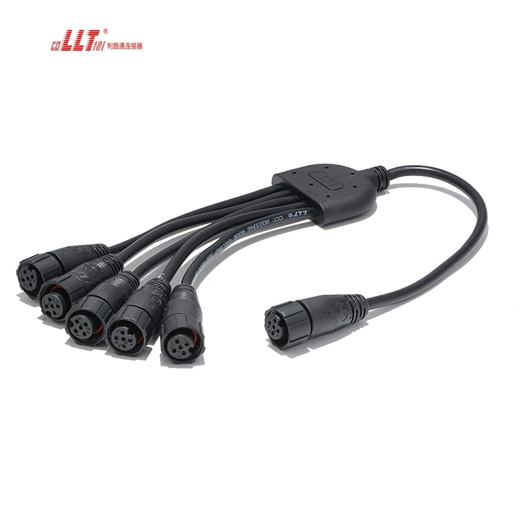 LLT 2 3 4 Pins Y Type Splitter Cable Led Outdoor Lighting Waterproof ...