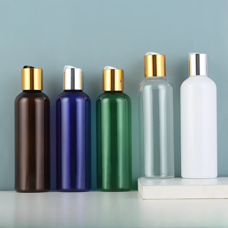 200ml Round Shoulder Aluminum Swing Cap Pure Dew Bottle Essential Oil ...