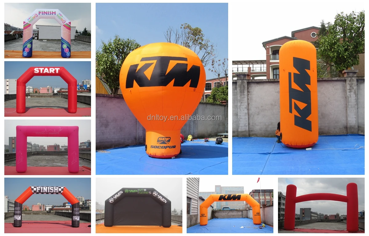 Inflatable Arch With Printing Banners Colorful Logo Printing Outdoor ...