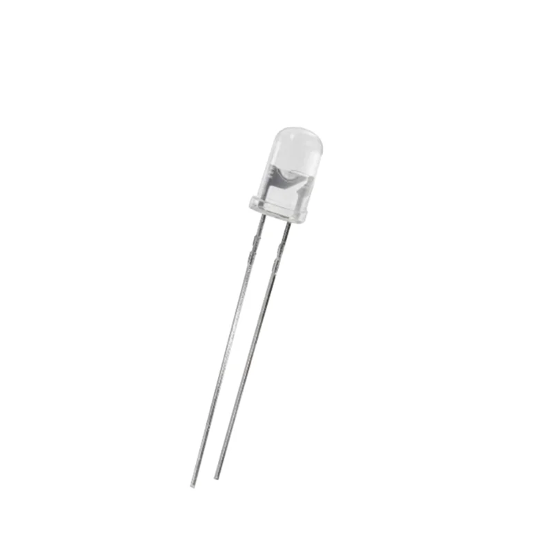 50 Pieces 12v 5mm Round Led Light Emitting Tube White Red Blue Green ...