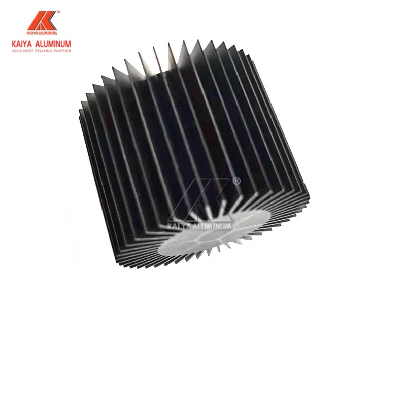 Alibaba.com: 50mm Round LED Radiator, Extruded Aluminium Black Heatsink ...