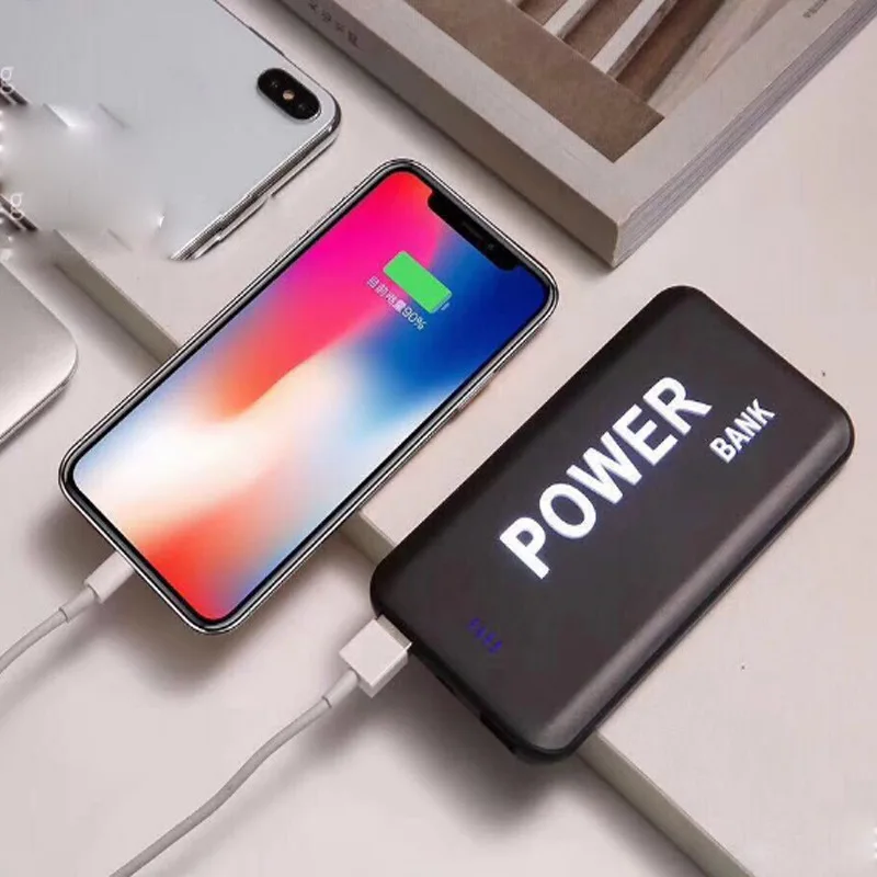 Custom LED Logo Power Bank 5000mah - Fast Charging Portable Battery