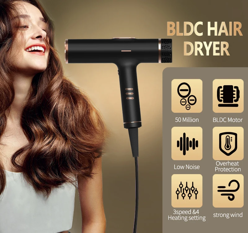 Custom 1200 Watt Hair Dryers Professional Salon Light Weight High-speed ...