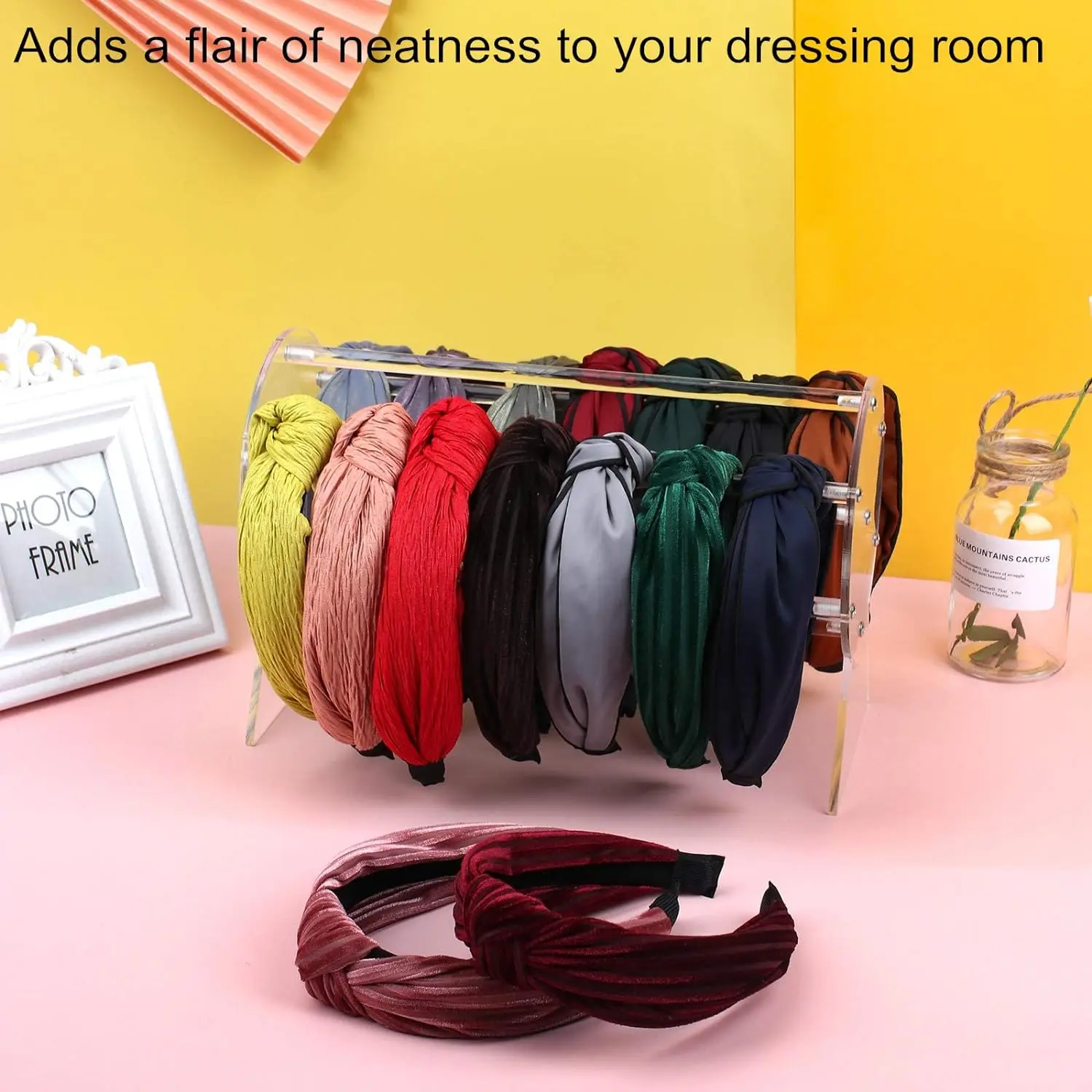 Clear Acrylic Headband Holder And Hairband Organizer Display Rack For ...